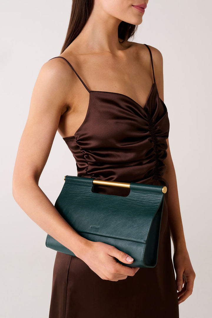 KINNON EVE CLUTCH BAR BAG - SERPENTINE – K I N N O N